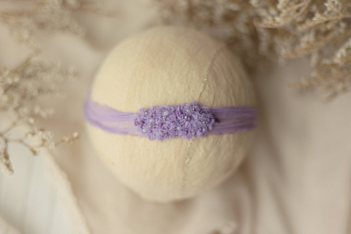 Purple - Bright Violet Signature Beaded Headband – Pretty Luxe Designs